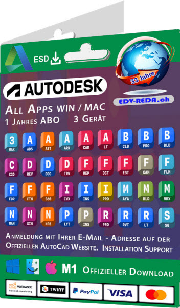 Autodesk All APPS WIN/MAC 2025 Lernversion